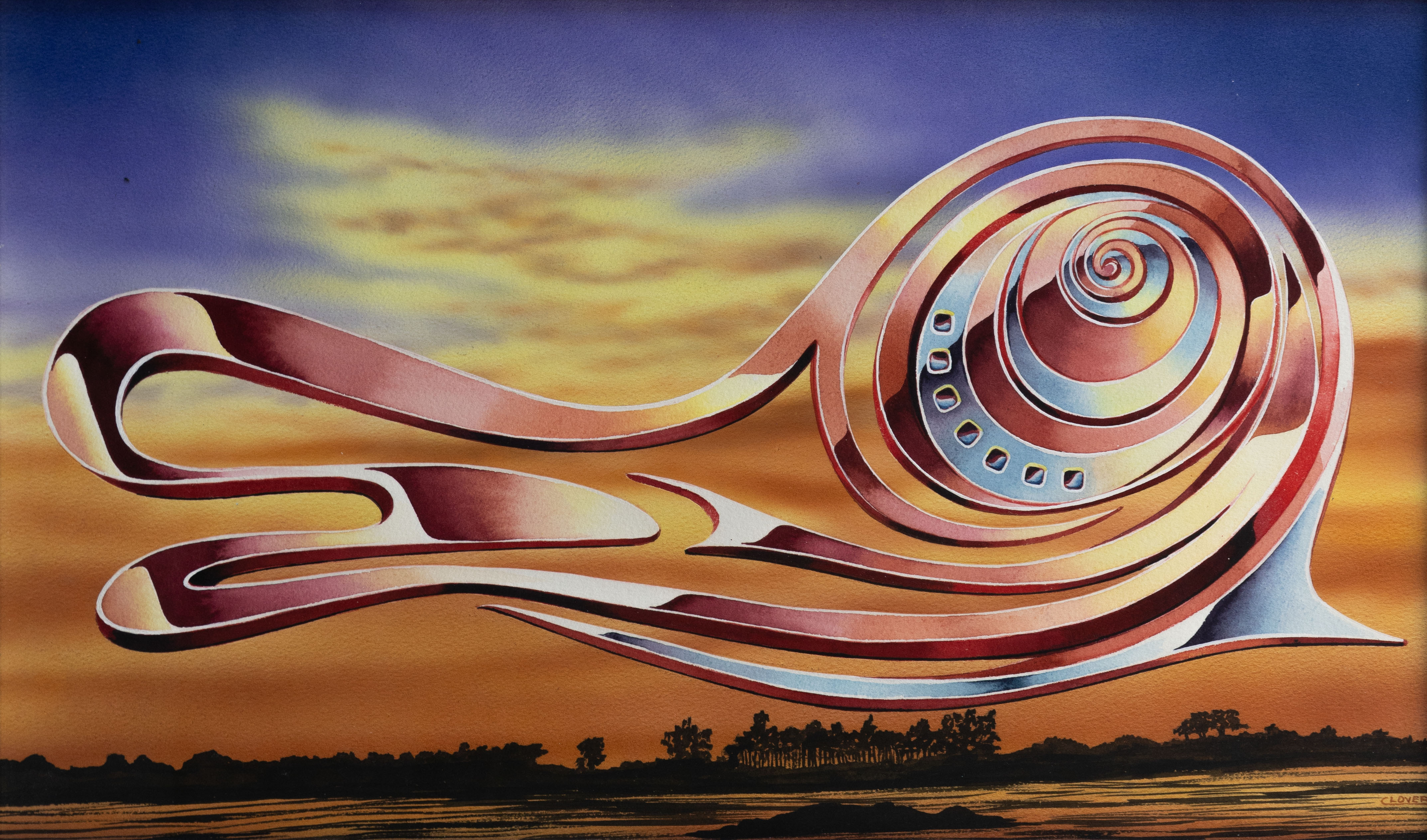 Dali's Duck (Red Snail in the Sunset) - Chris Clover Fine Art